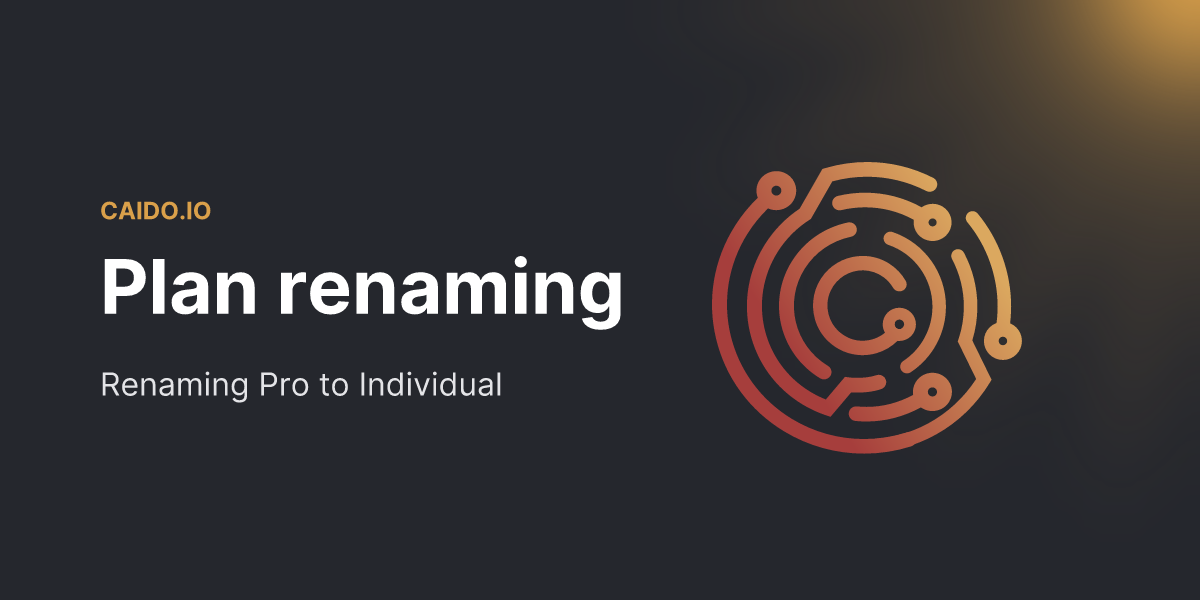 Plan renaming | Caido